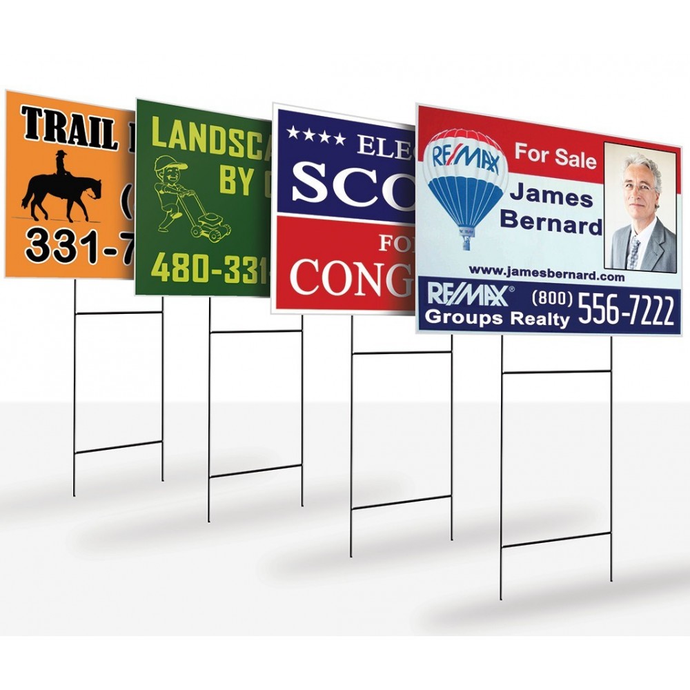 h wire stakes San Francisco | San Francisco Business Yard Signs Printing